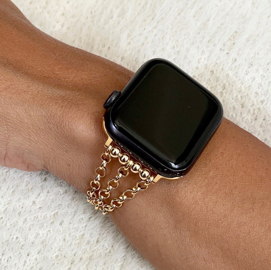 Dainty 14K Gold Filled Chain Apple Watch Band Formal Style - Etsy