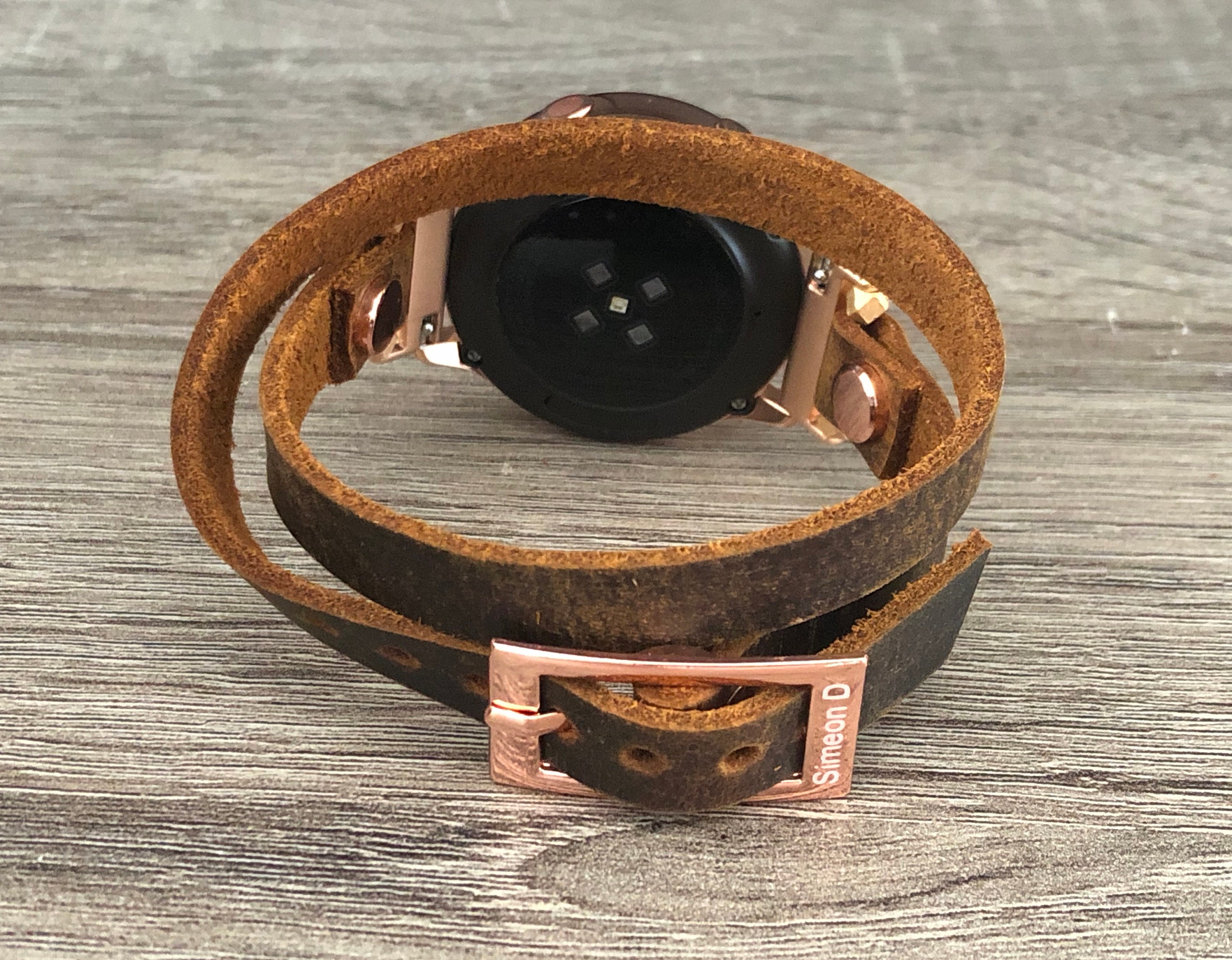 Samsung Galaxy Watch Band Vintage Brown Leather Galaxy Watch 42mm Band ...