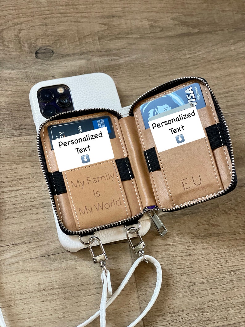 Grain Leather Samsung Galaxy Phone Case: Crossbody Wallet Strap Plus ...