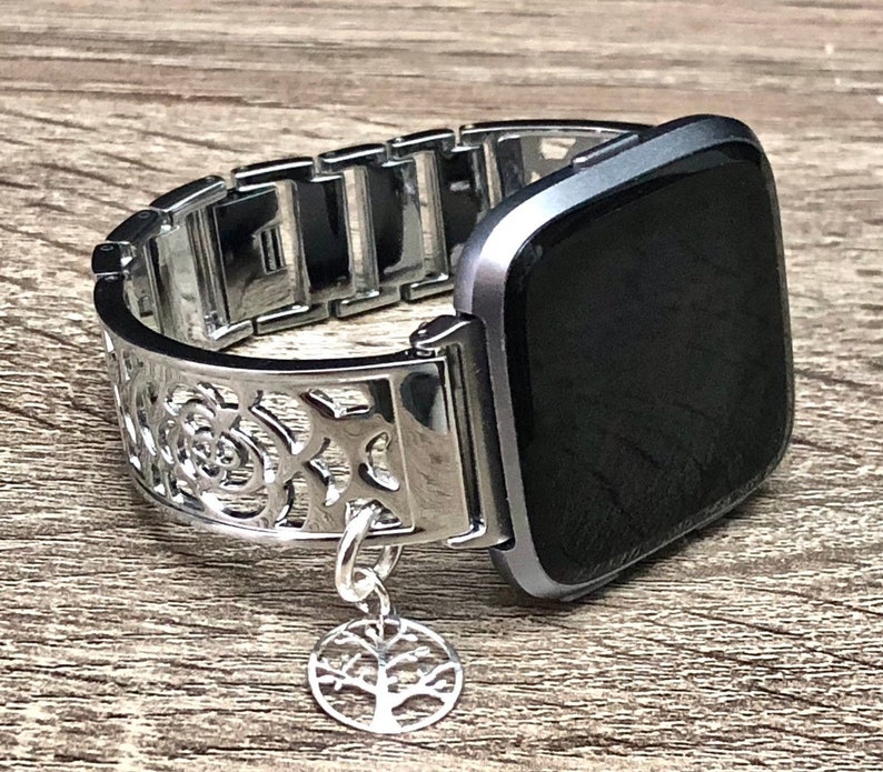 FITBIT VERSA Watch Band Silver Fitbit Versa 2 Band for Women - Etsy FITBIT VERSA Watch Band Silver Fitbit Versa 2 Band for Women - Etsy