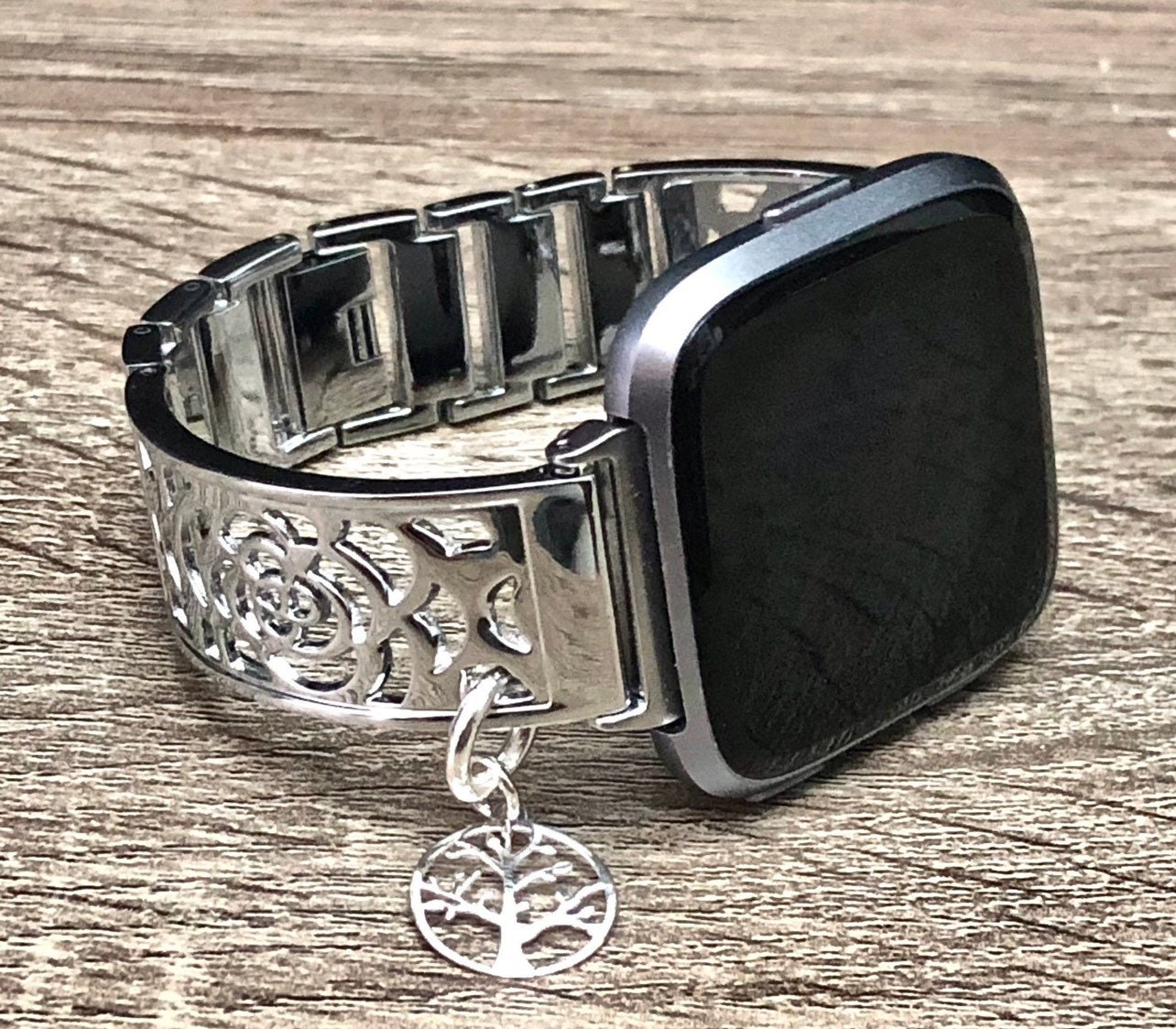 FITBIT VERSA Watch Band Silver Fitbit Versa 2 Band for Women Silver ... FITBIT VERSA Watch Band Silver Fitbit Versa 2 Band for Women Silver ...
