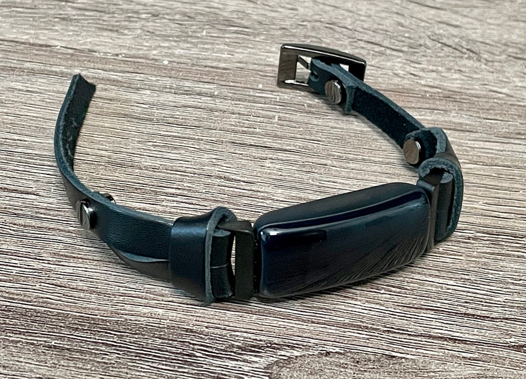 Fitbit Inspire 2 Band Black Leather Fitbit Inspire 2 Bracelet Slim ...