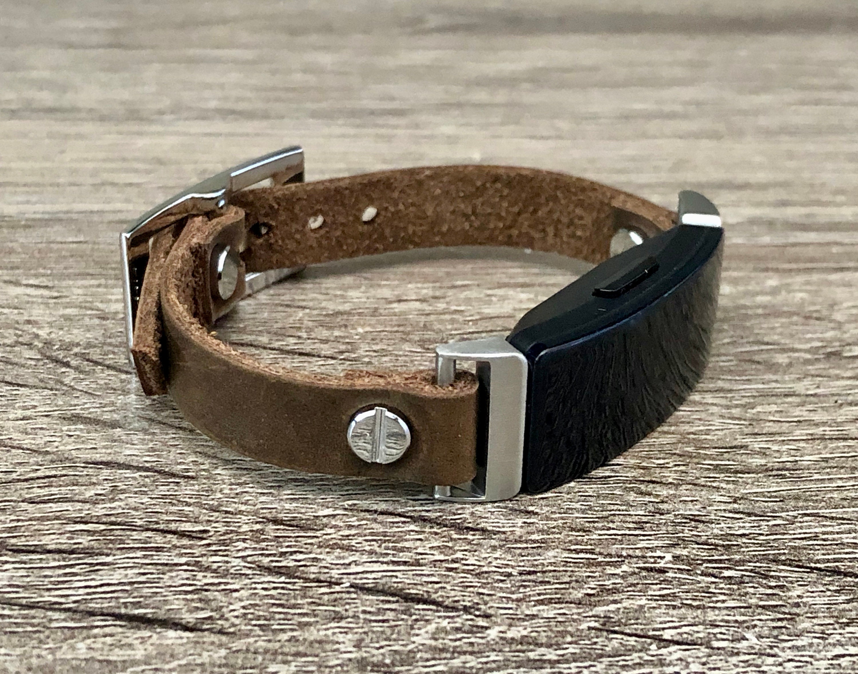Leather Fitbit Inspire Band, Fitbit Inspire HR Bracelet, Silver ... Leather Fitbit Inspire Band, Fitbit Inspire HR Bracelet, Silver ...