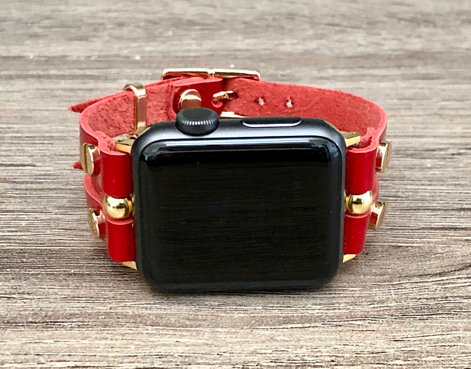 Red Leather Apple Watch Band 38mm 40mm 42mm 44mm Women Iwatch - Etsy