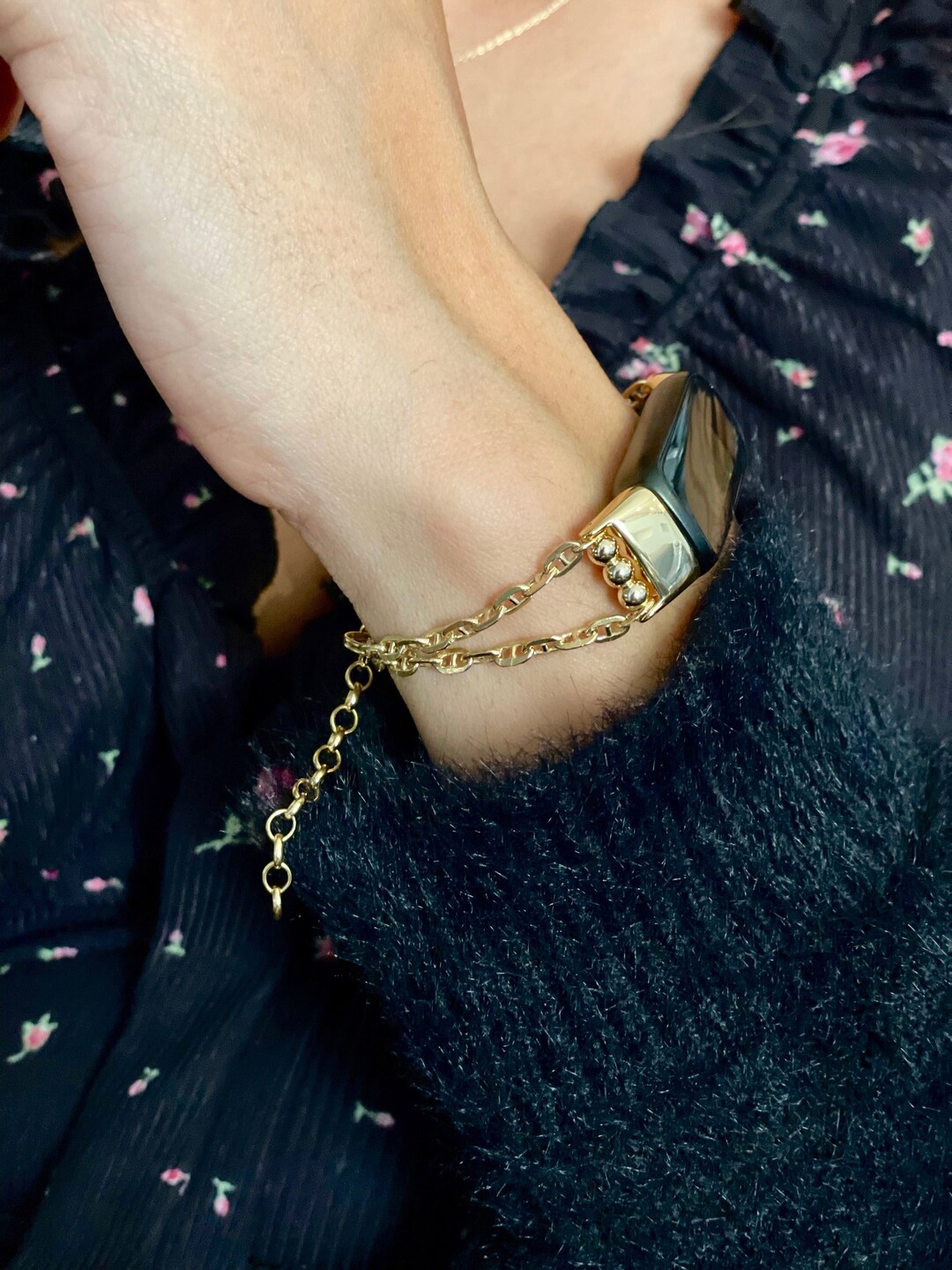 Gorgeous Women Wear Gold Fitbit Luxe Band Luxury Fitbit Luxe - Etsy