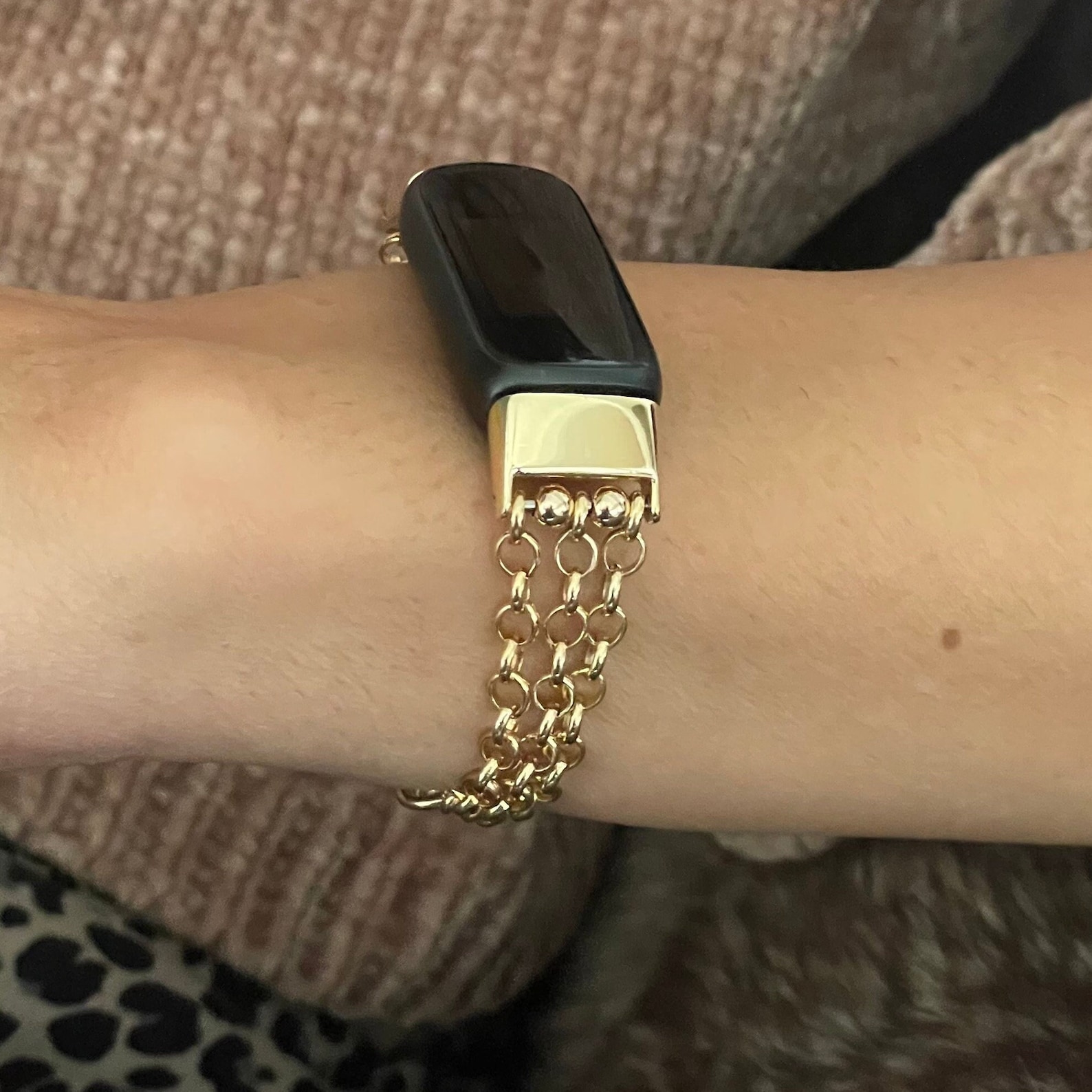 14K Gold Filled Fitbit Inspire 3 Bracelet: Dainty Chain Band, Women's ...
