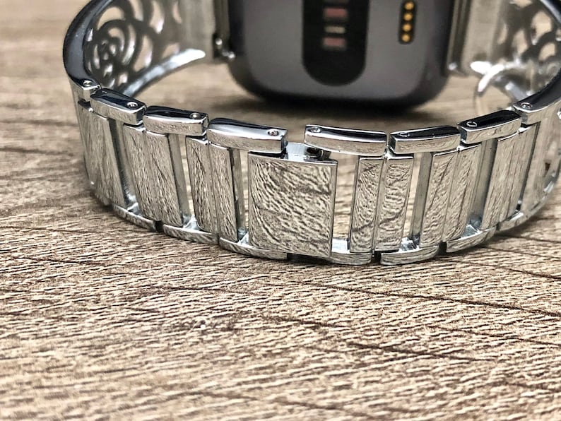 FITBIT VERSA Watch Band Silver Fitbit Versa 2 Band for Women - Etsy FITBIT VERSA Watch Band Silver Fitbit Versa 2 Band for Women - Etsy