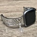 Silver Fitbit Versa 2 Band, Adjustable Bangle Bracelet With Charm - Etsy
