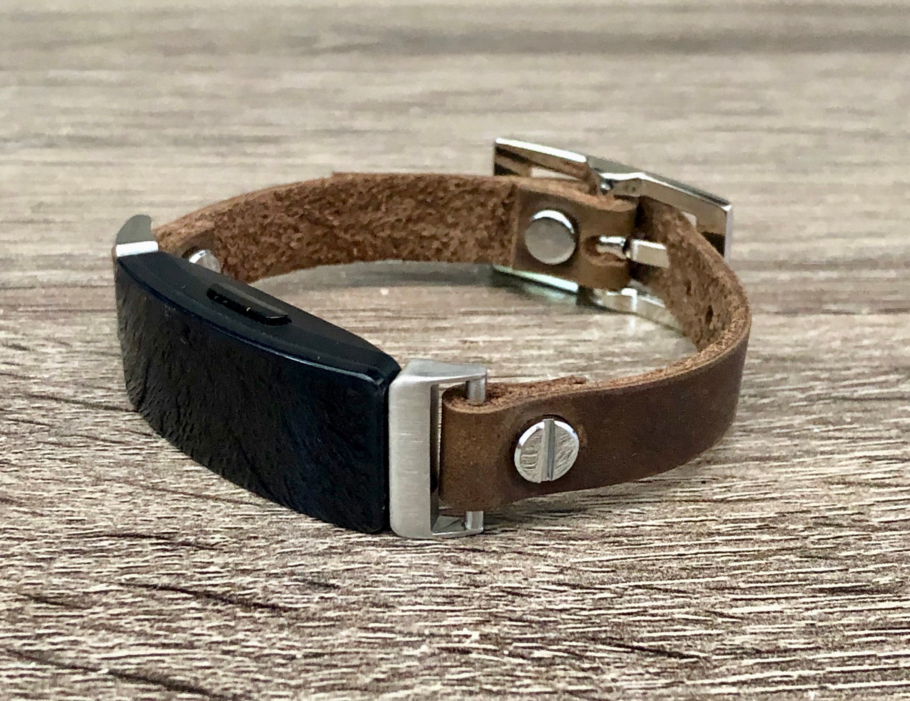 Leather Fitbit Inspire Band, Fitbit Inspire HR Bracelet, Silver ... Leather Fitbit Inspire Band, Fitbit Inspire HR Bracelet, Silver ...