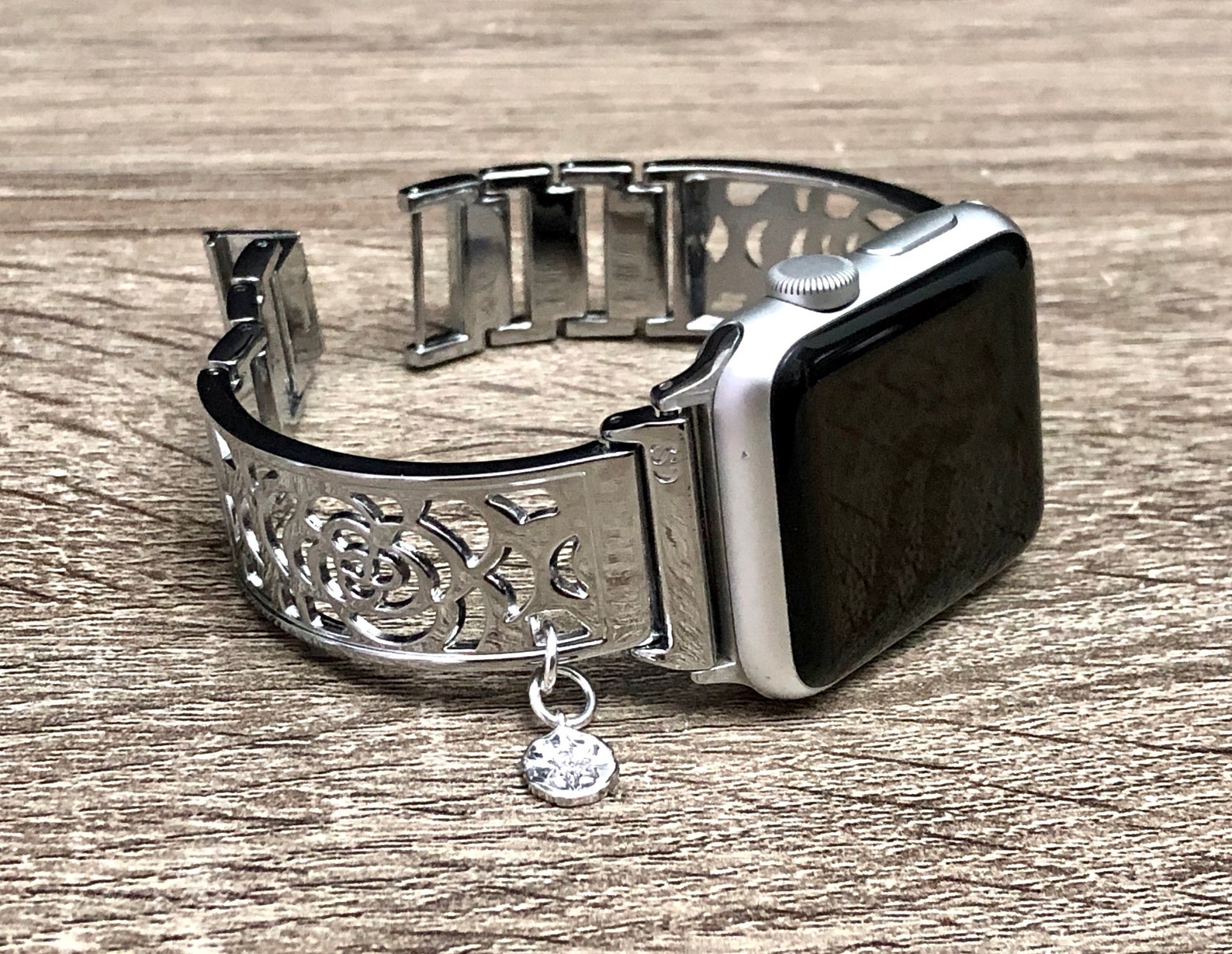 Silver Metal Apple Watch Band Women 38mm 40mm 41mm 42mm 44mm - Etsy
