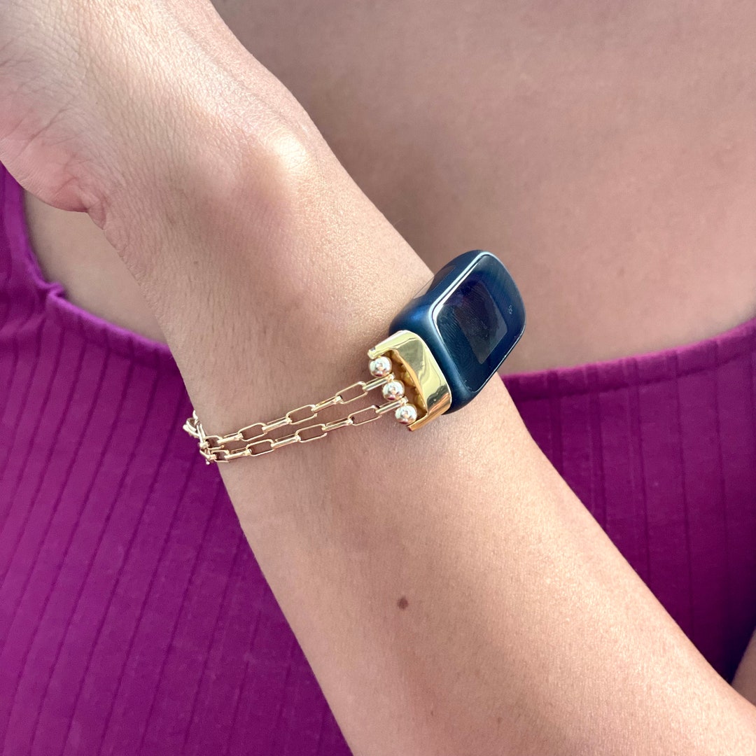 14K Gold Filled Fitbit Luxe / Inspire 3 Band: Chain Bracelet Jewelry - Etsy