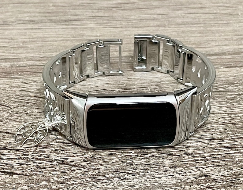 Silver Fitbit Charge 5 Band Fitbit Charge 5 Metal Bracelet - Etsy
