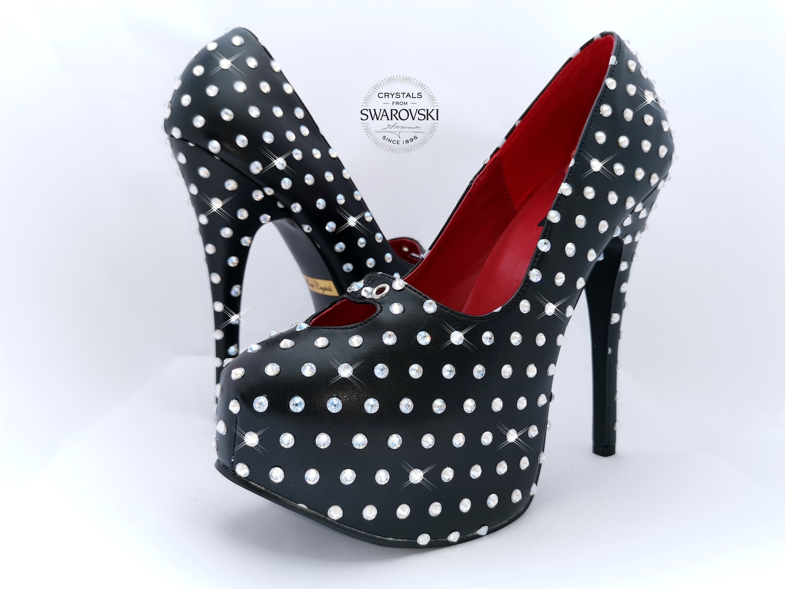 Swarovski Shoes-sparkly High Heels-swarovski Heels-bling Shoes-glitter ...