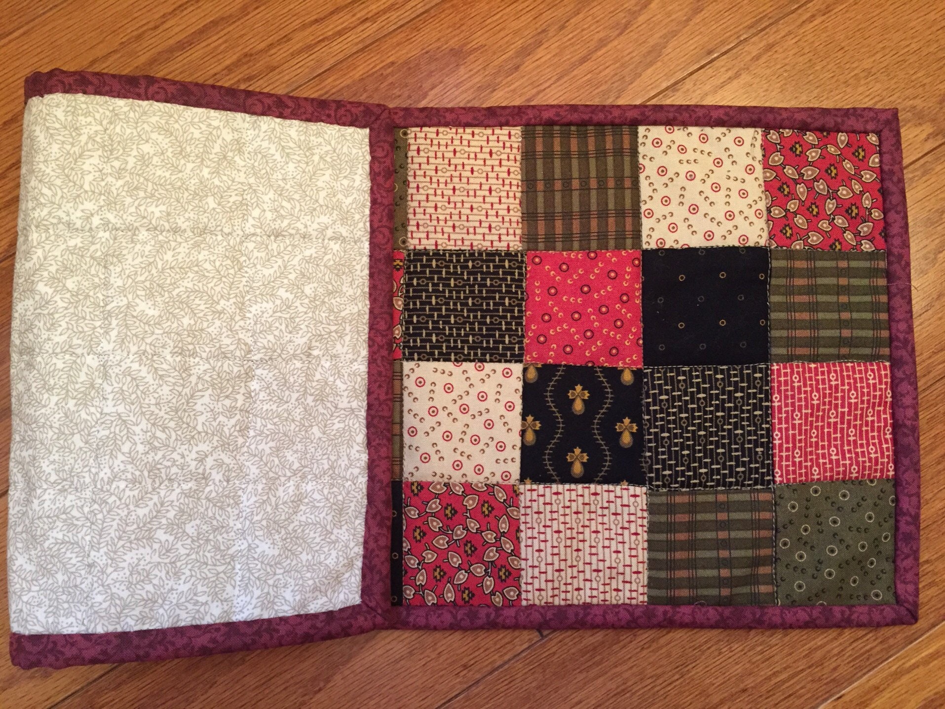 Primitive Quilted Table Topper Quilted Table Runnerhome - Etsy