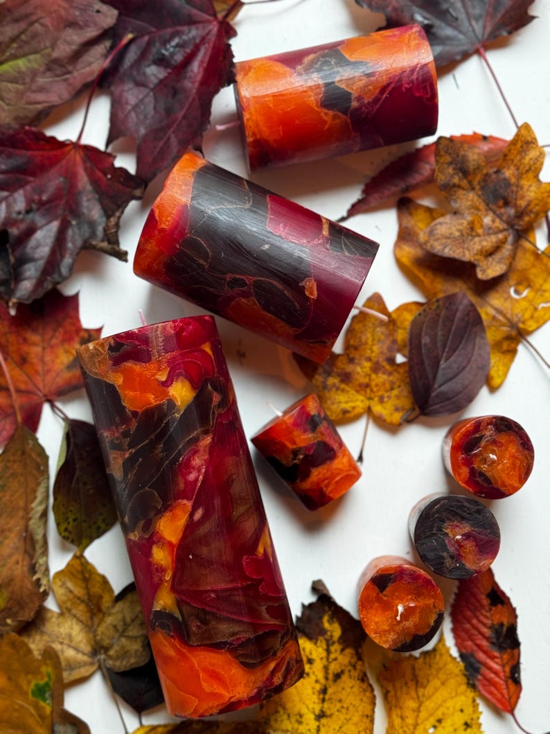 Handmade Pillar Candle | Unique Artisan Candle | Long Burning ...