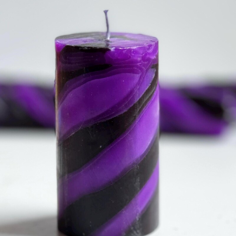 Purple Candle - Etsy