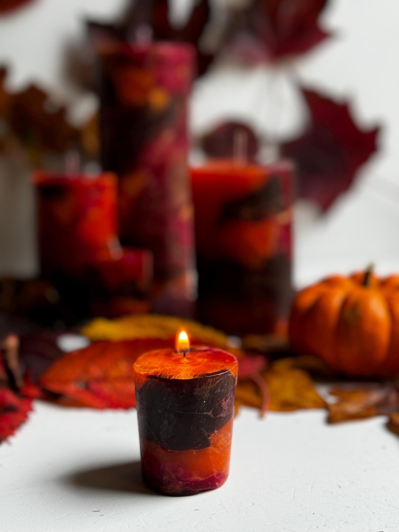 Handmade Pillar Candle | Unique Artisan Candle | Long Burning ...