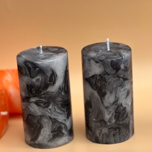 Swirl Pillar Candles, Colourful Decor, Table Decorations, New Home Gift ...