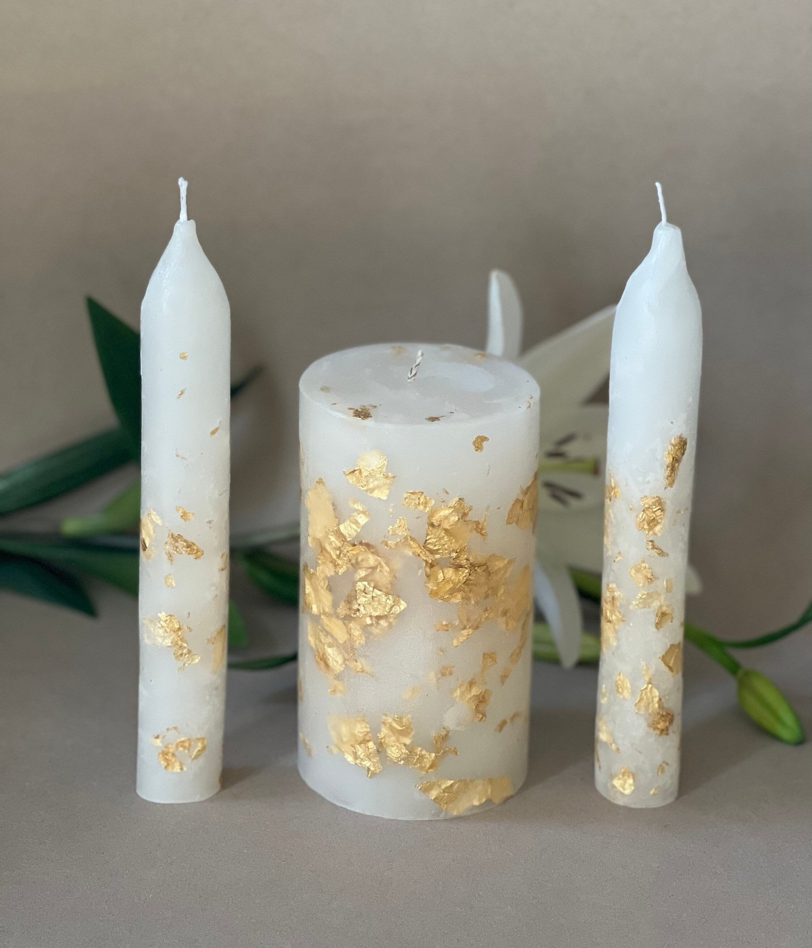 Gold Unity Candle Set for Wedding Wedding Candle Gold Gold - Etsy