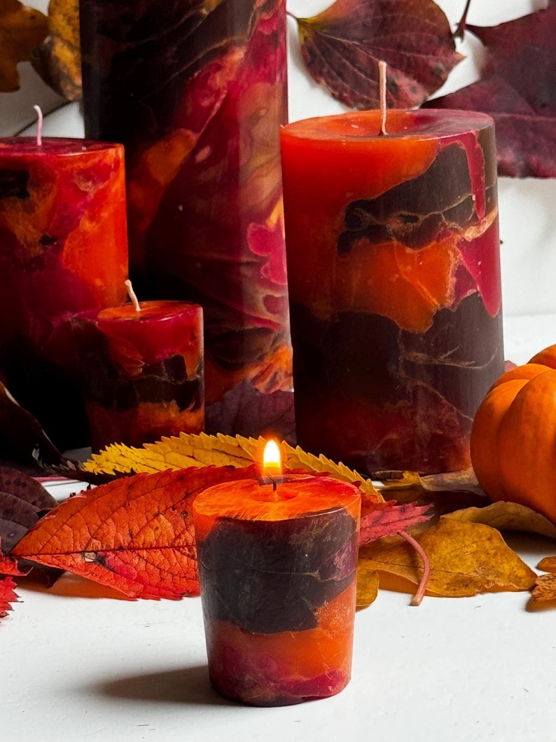 Handmade Pillar Candle | Unique Artisan Candle | Long Burning ...