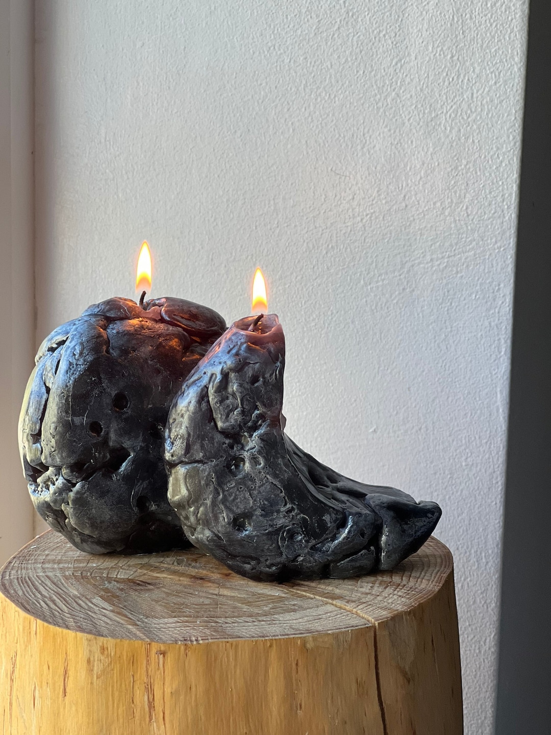 Moon Candles, Handmade Crescent Moon, Full Moon Candle, Astrology Decor ...