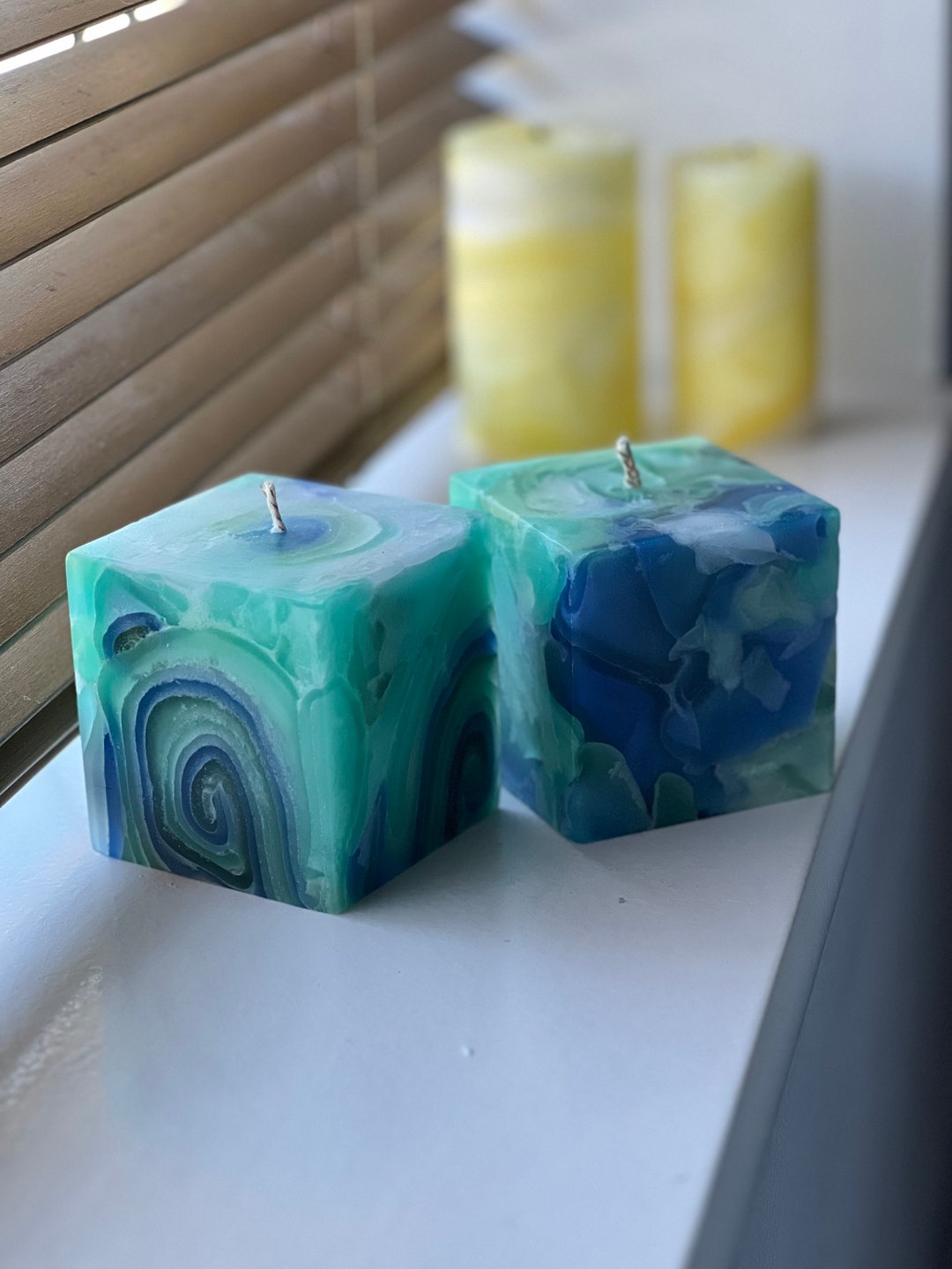 Handmade Cube Candles Vivid Room Decor Unique Gift for - Etsy