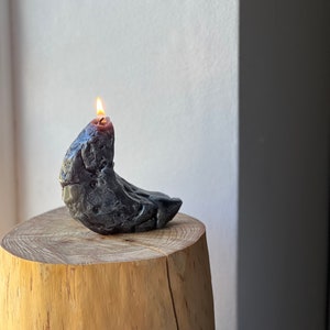 Moon Candles, Handmade Crescent Moon, Full Moon Candle, Astrology Decor ...