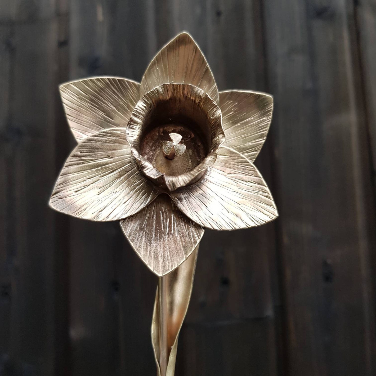 Bronze Daffodil, Spring Decor, Bronze Home Decor, Gift for Her, Easter ...