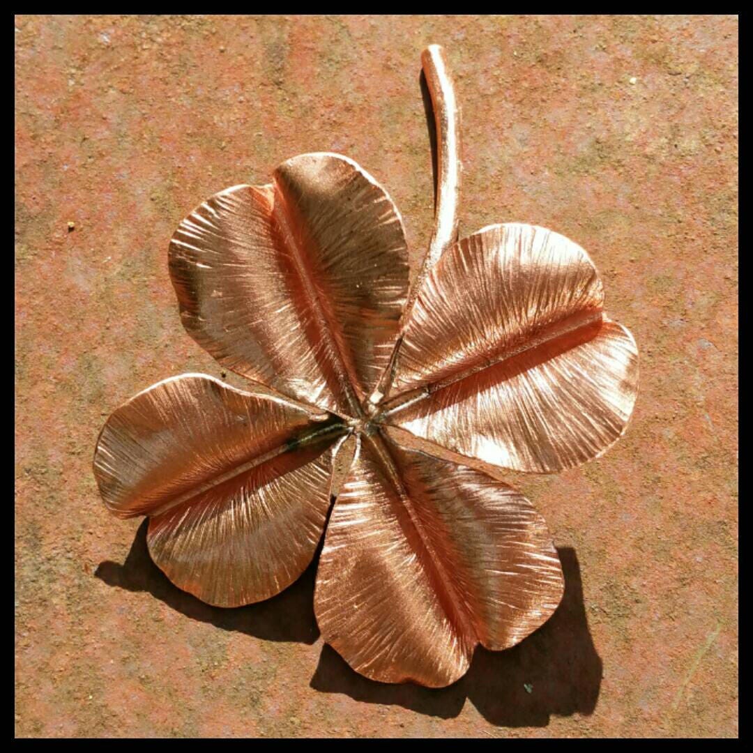 Copper Four Leaf Clover: Lucky Charm Gift, 3-inch Keepsake - Etsy UK