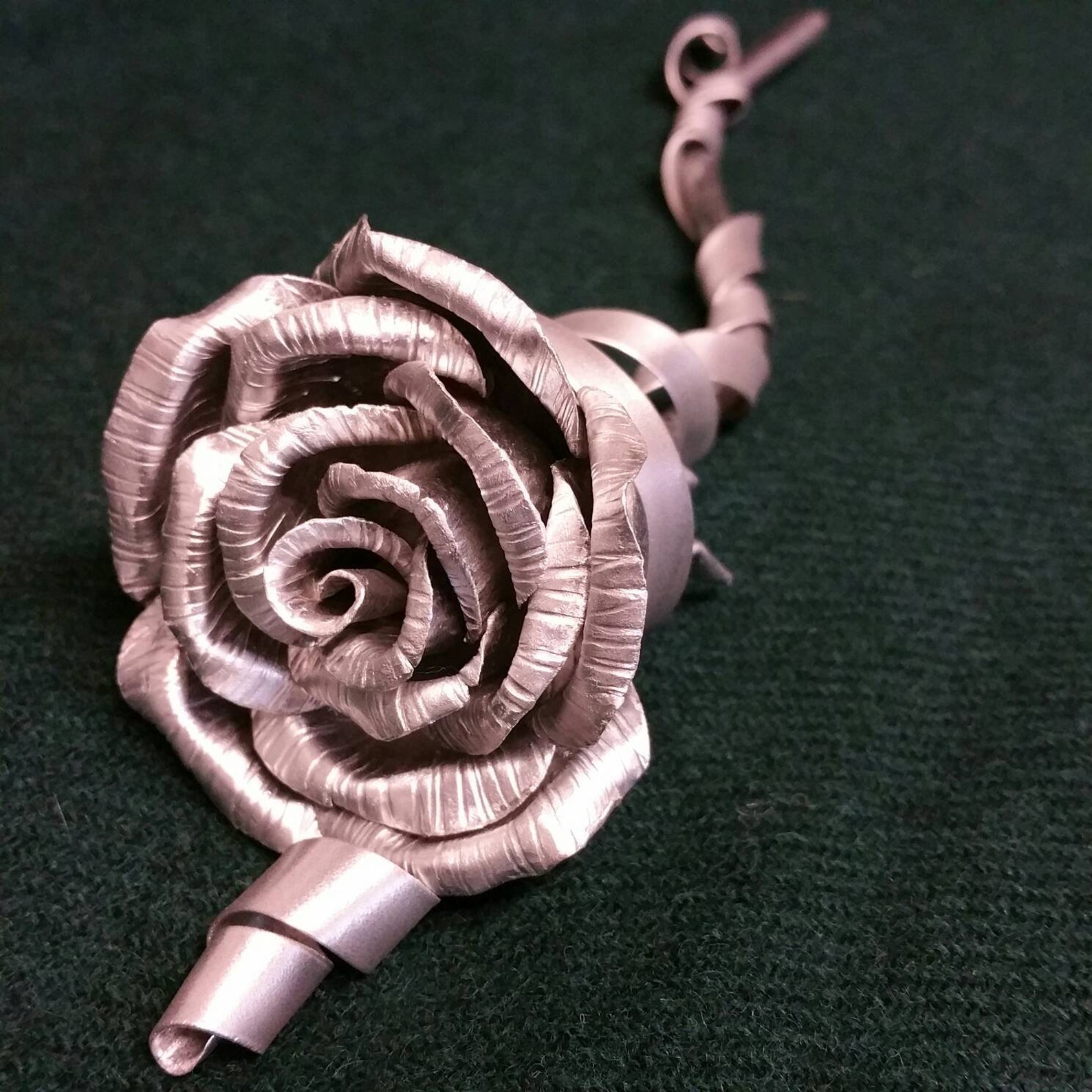 Aluminium Metal Rose With Ribbon Keepsake Memorial Flower - Etsy UK