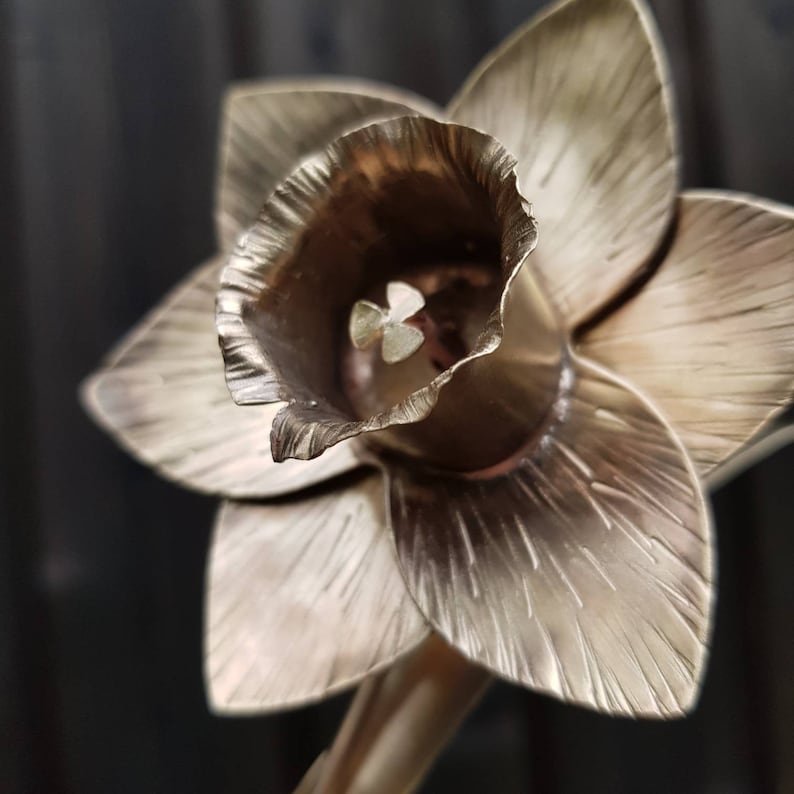 Bronze Daffodil, Spring Decor, Bronze Home Decor, Gift for Her, Easter ...