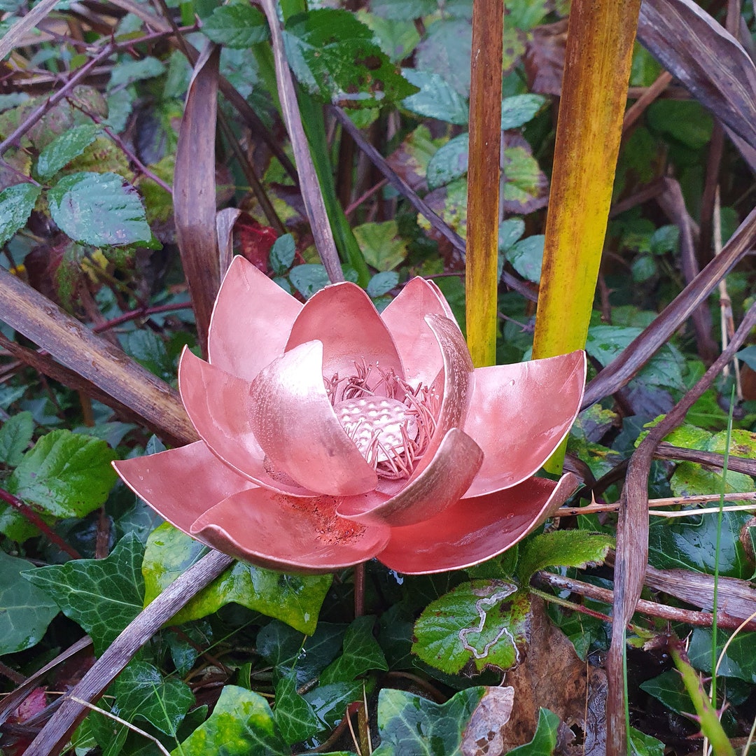 Copper Lotus With Different Options, Copper Anniversary Gift,metal ...