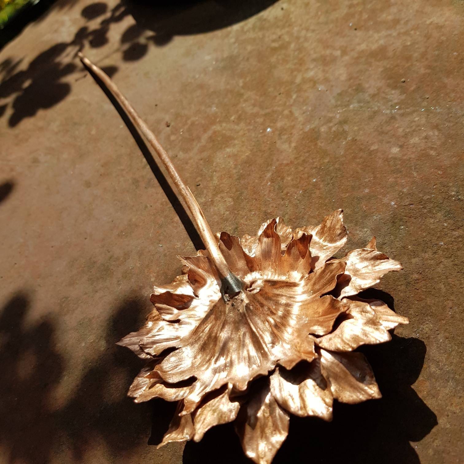 Copper sunflower. An ideal wedding anniversary gift birthday | Etsy