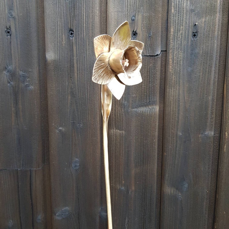 Bronze Daffodil, Spring Decor, Bronze Home Decor, Gift for Her, Easter ...