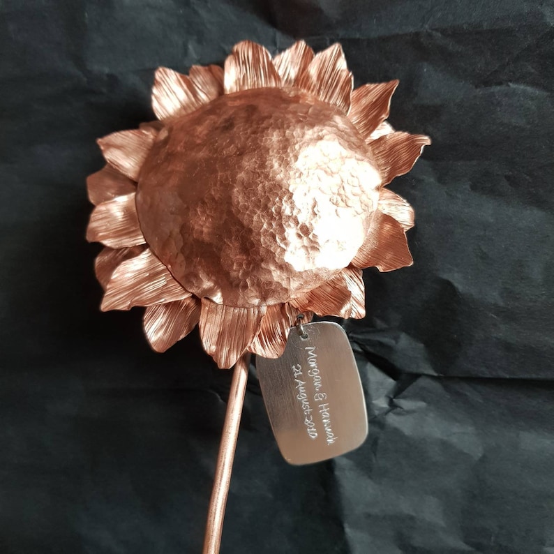 Copper Sunflower. an Ideal Wedding Anniversary Gift Birthday | Etsy