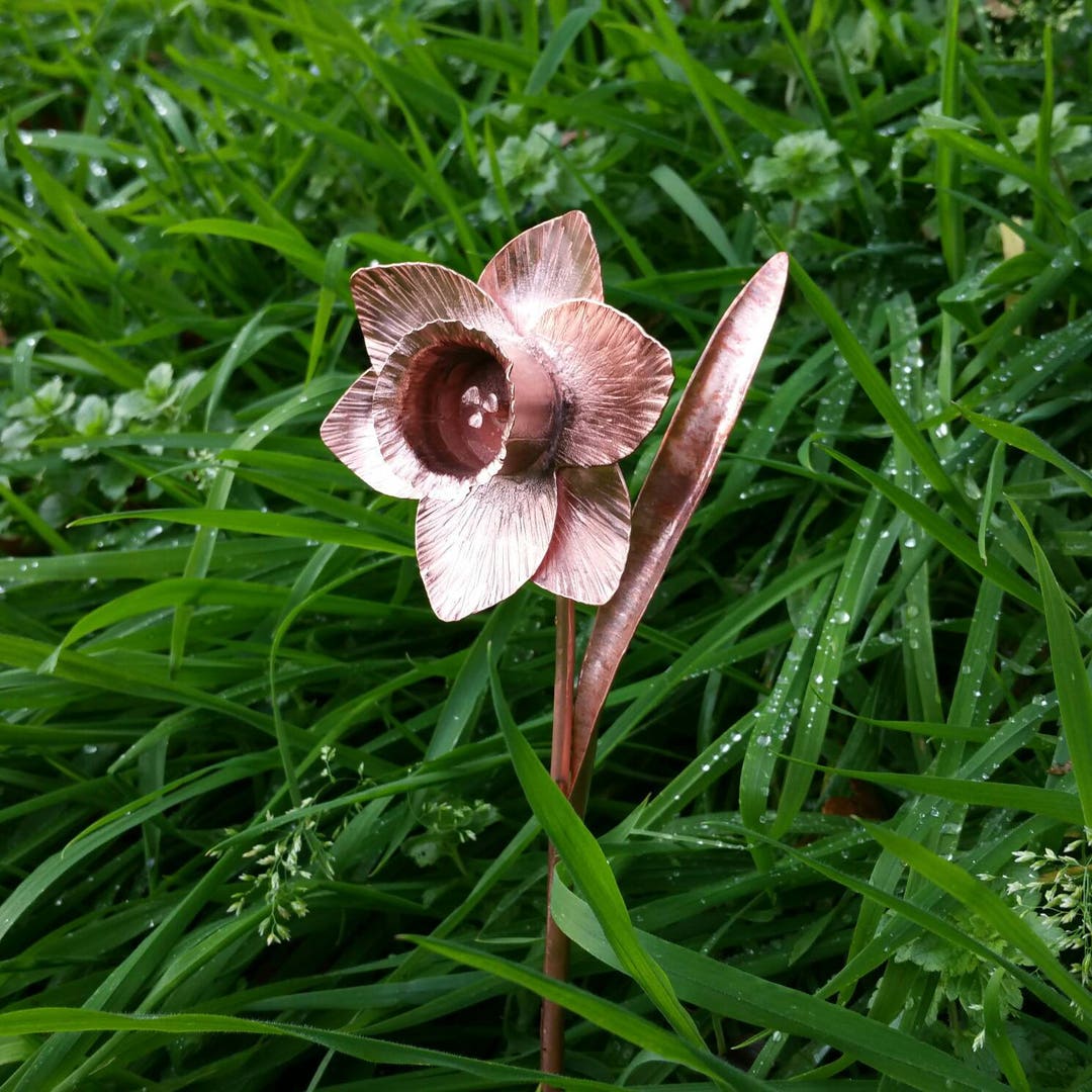 Copper Daffodil, Spring Decor, Copper Home Decor, Gift for Her, Easter ...