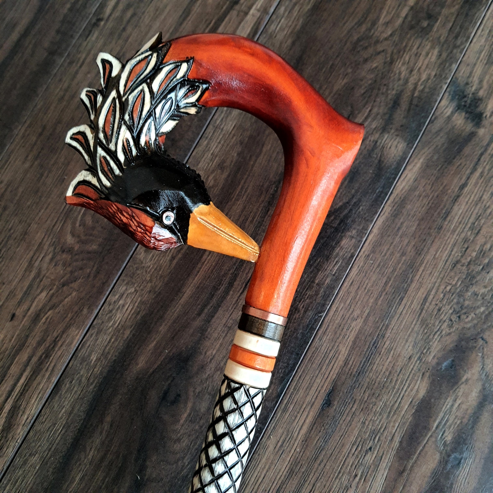 Phoenix Walking Cane Walking Stick Handmade Cane - Etsy