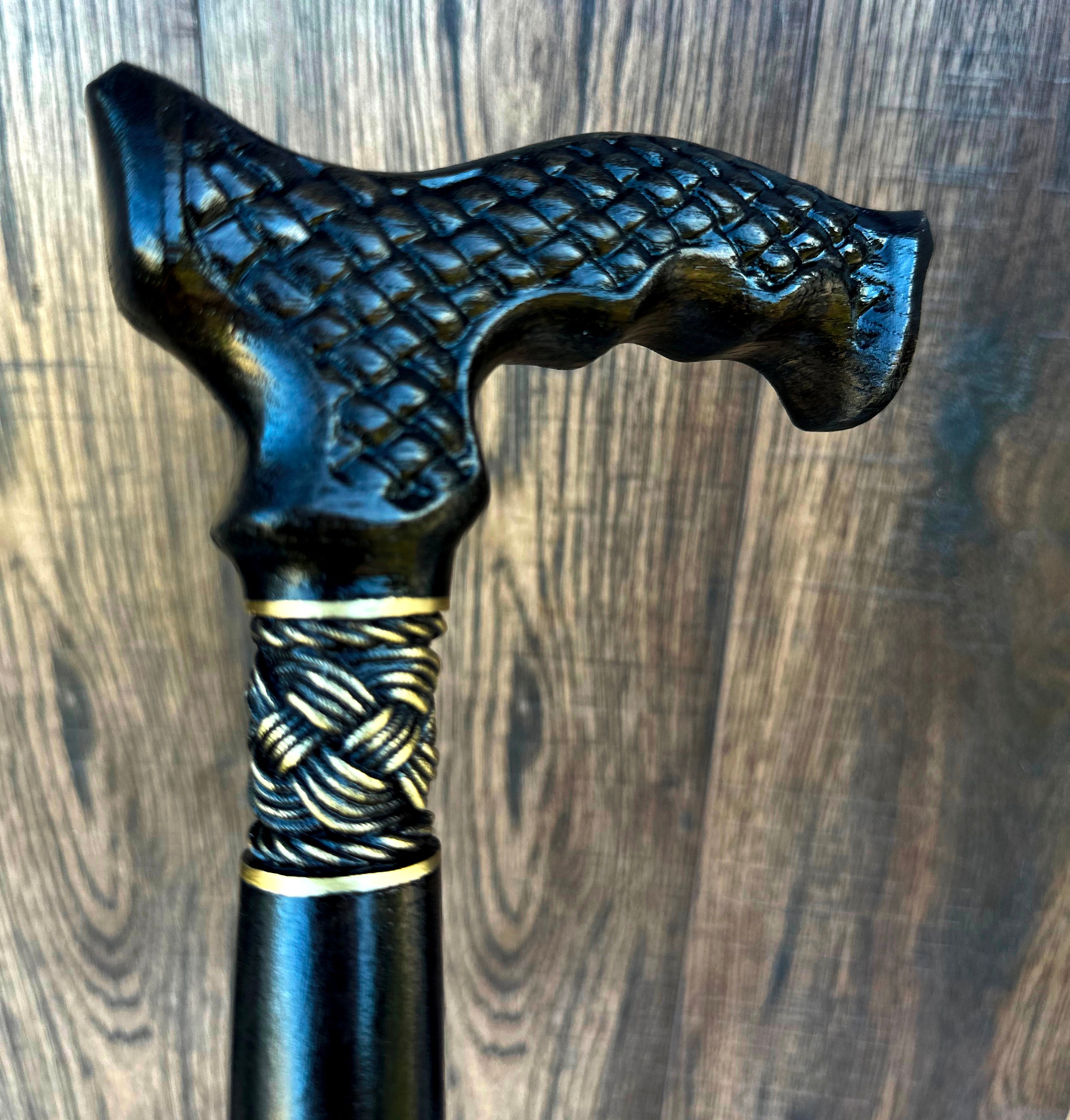Walking Cane Wooden Sticks Walking Stick OAK Wood Canes Wooden Cane ...