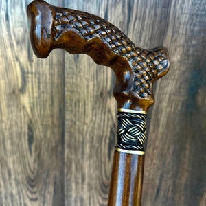 Walking Cane Wooden Sticks Walking Stick OAK Wood Canes Wooden Cane ...