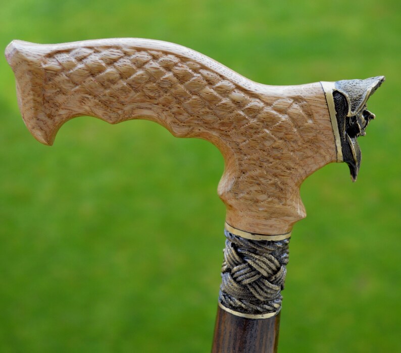 PIRATE OAK Wood Canes Wooden Cane Walking Cane Wooden Sticks | Etsy