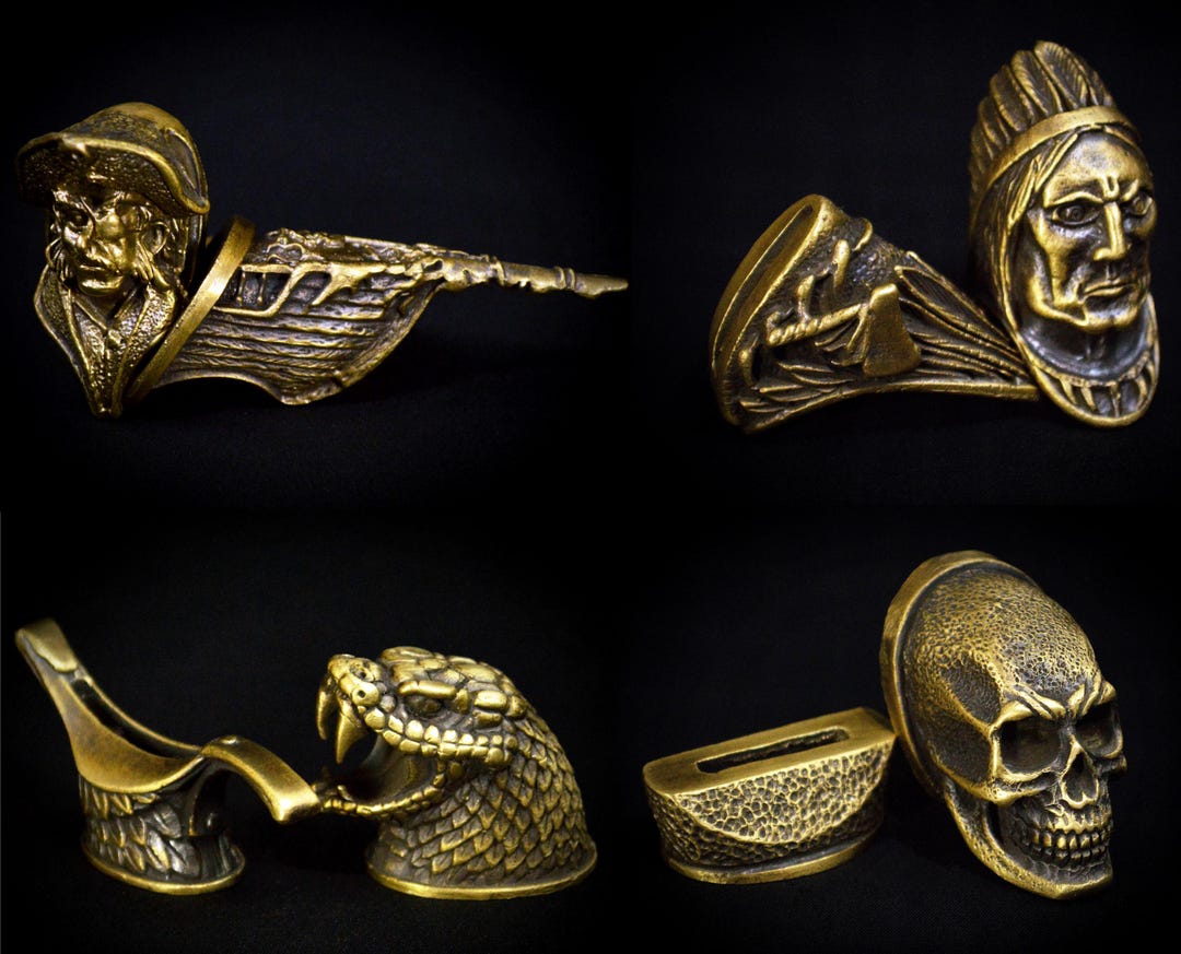 Set Finger Guard Bolster & Pommel Custom Knife Knives Blade Making Set ...