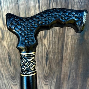 Walking Cane Wooden Sticks Walking Stick OAK Wood Canes Wooden Cane ...