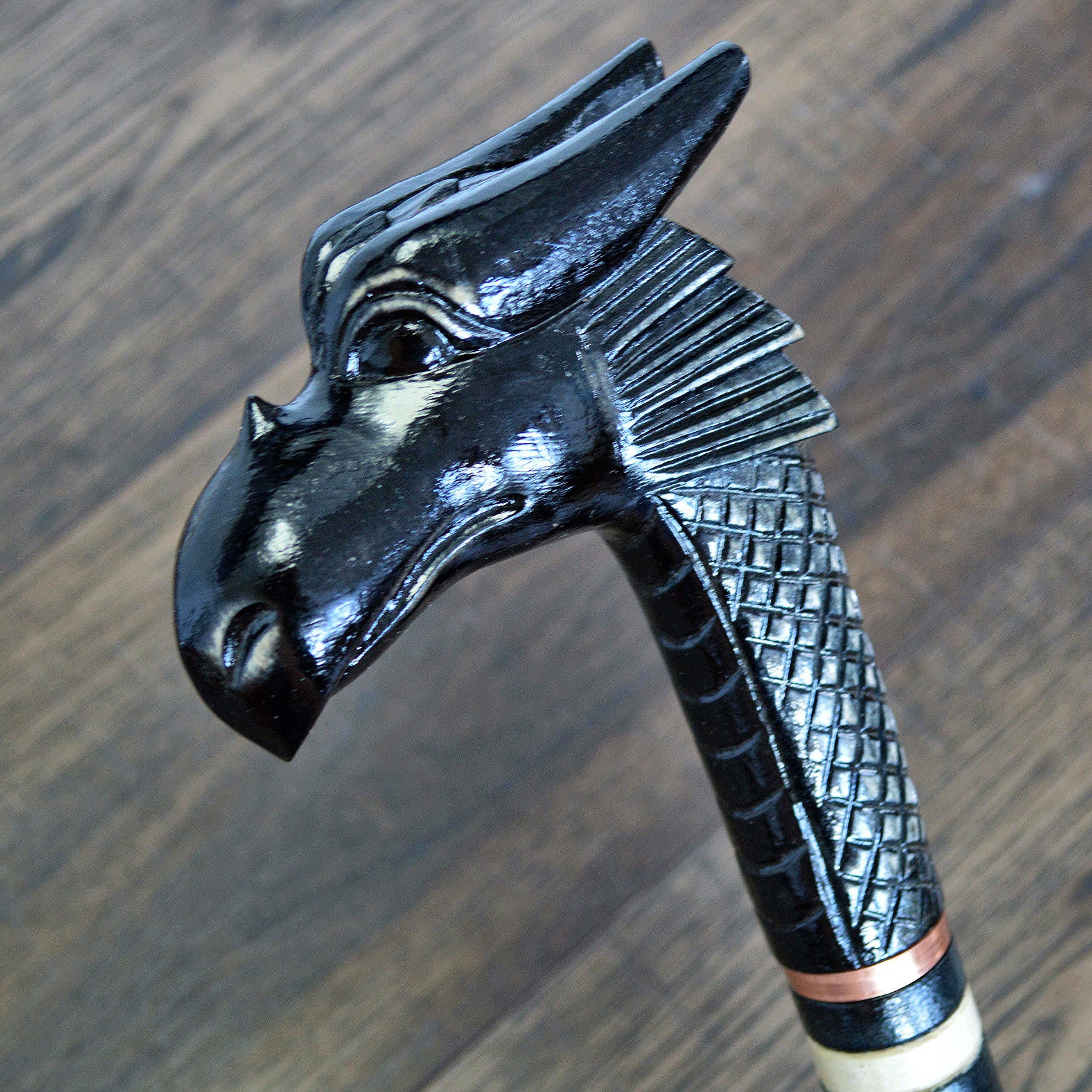 Dragon black Cane Collectible Cane Wooden Cane Walking Cane | Etsy