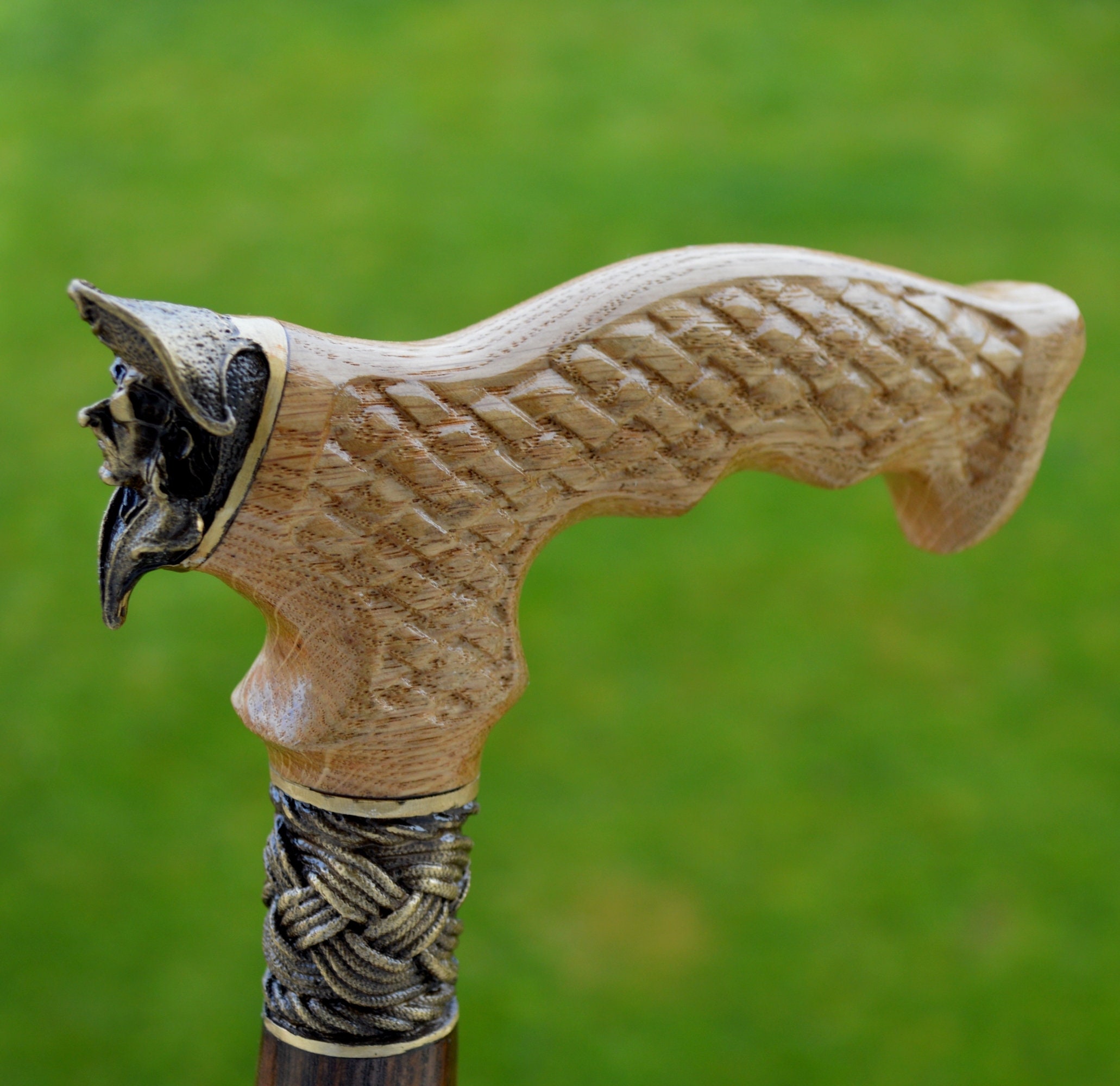 PIRATE OAK wood Canes Wooden Cane Walking Cane Wooden Sticks | Etsy