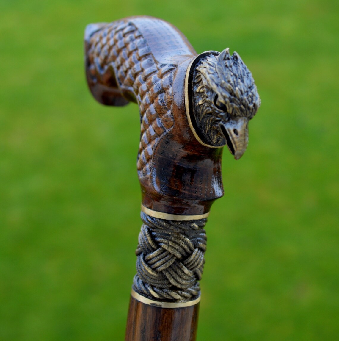 FALCON OAK Wood Canes Wooden Cane Walking Cane Wooden Sticks Walking ...