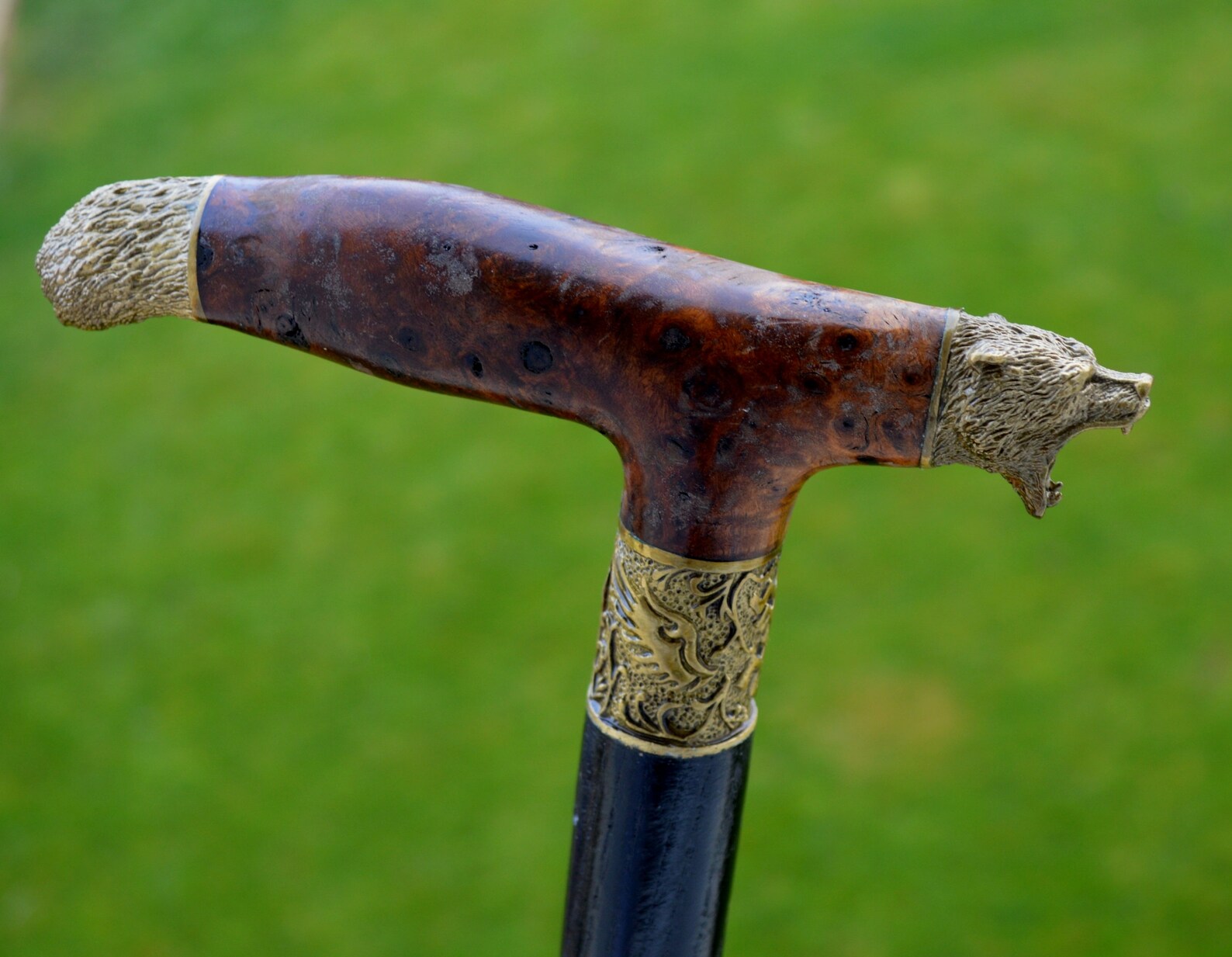 GRIZZLY PAW BURL Wood Canes Wooden Cane Walking Cane Wooden - Etsy