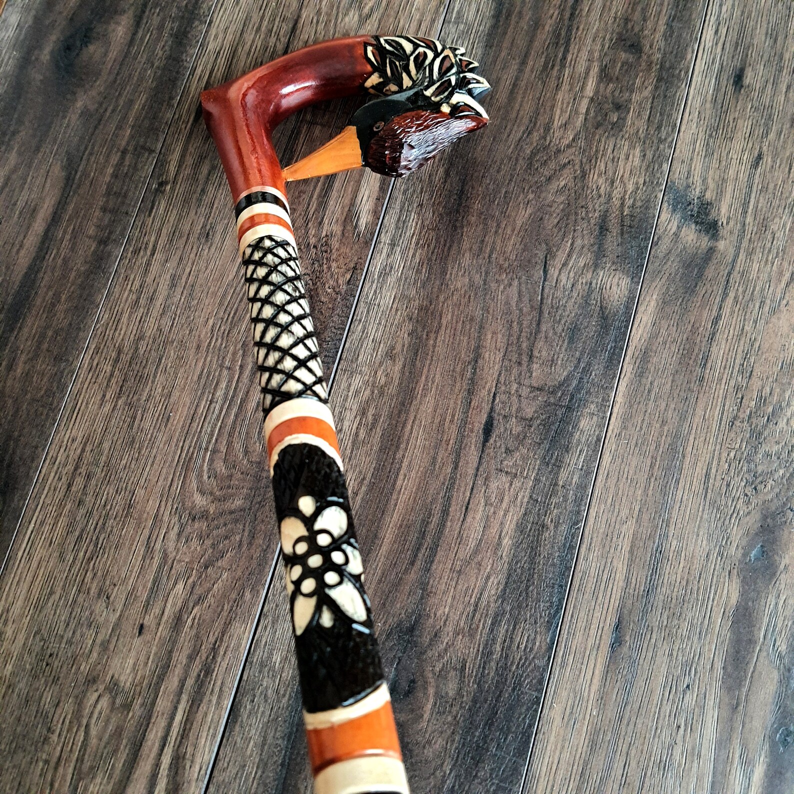 Phoenix Walking Cane Walking Stick Handmade Cane - Etsy