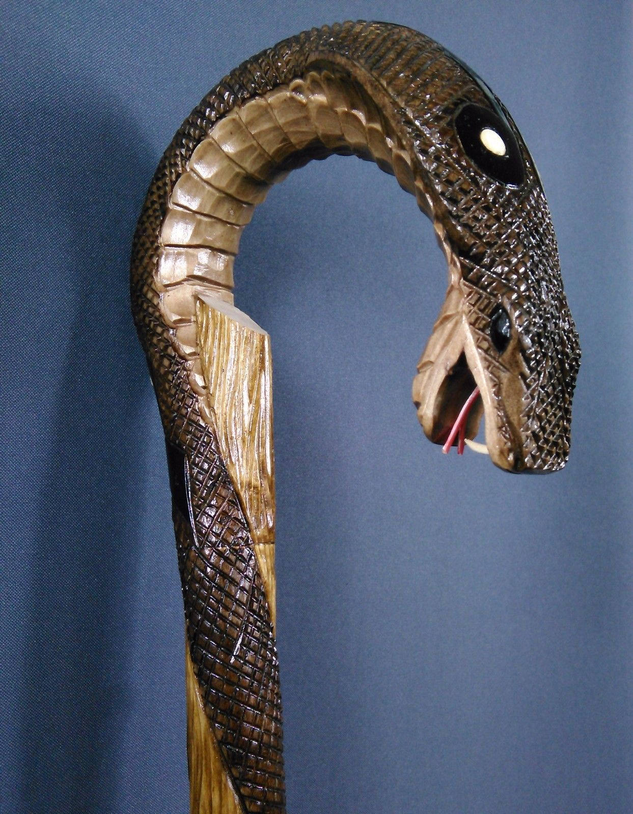 Cobra Brown Cane Collectible Cane Wooden Cane Walking Cane | Etsy