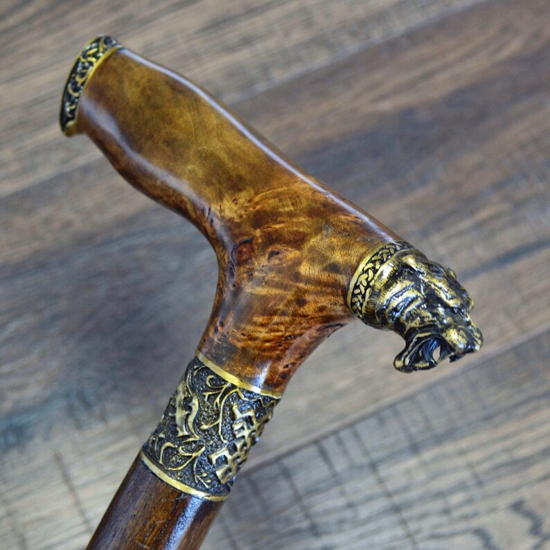 Walking Canes Walking Sticks Tiger Stabilized BURL wood Canes | Etsy