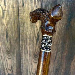 Walking Cane Wooden Sticks Walking Stick OAK Wood Canes Wooden Cane ...